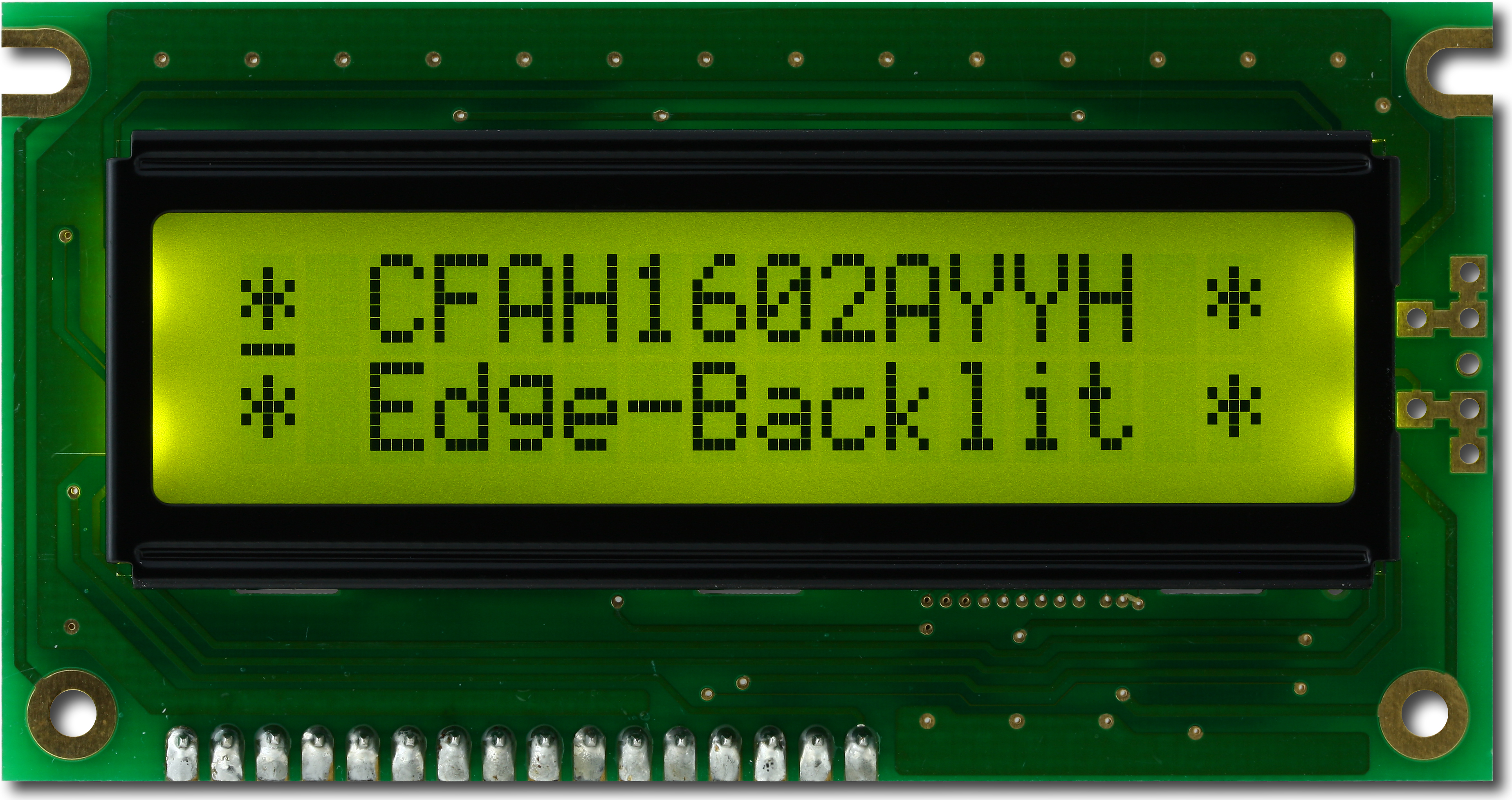 16x2 Sunlight Readable Character LCD (CFAH1602AYYHJTE)